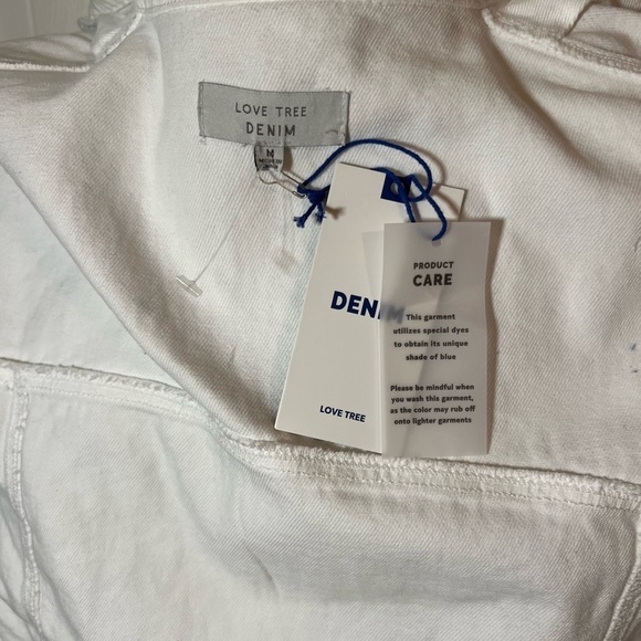 Love Tree | Jackets & Coats | Love Tree White Denim Jacket | Poshmark
